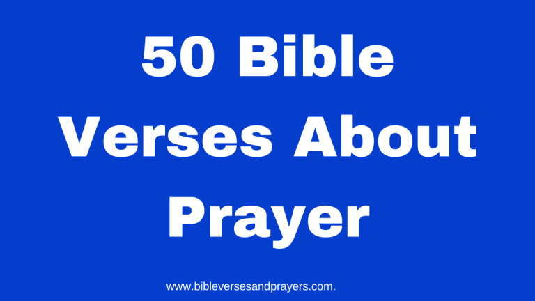 50 Bible Verses About Prayer