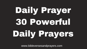 Daily Prayer: 30 Powerful Daily Prayers