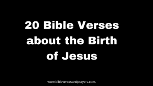 20 Bible Verses about the Birth of Jesus