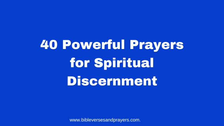 40 Powerful Prayers for Spiritual Discernment