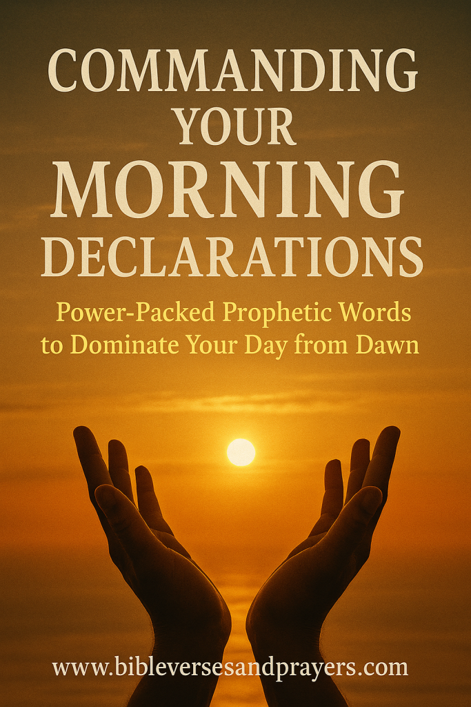 Commanding Your Morning Declarations - Bible Verses & Prayers