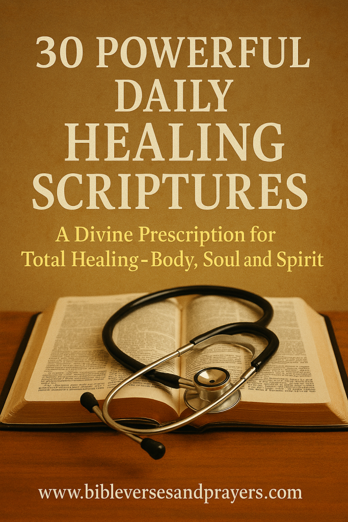 30 Powerful Daily Healing Scriptures - Bible Verses & Prayers